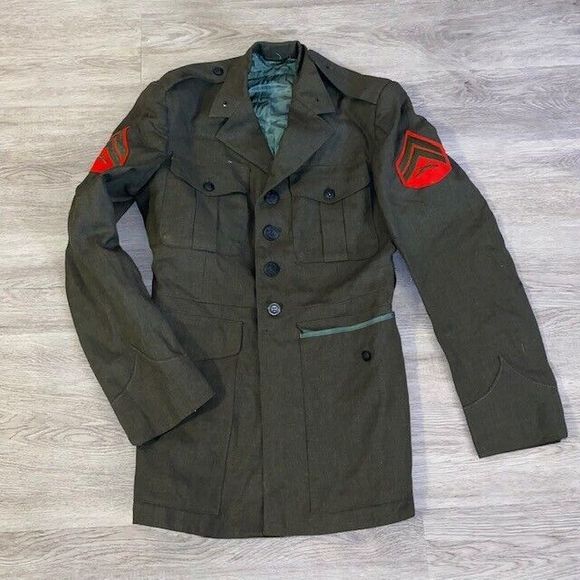 Unbranded | Jackets & Coats | Vintage Us Marine Green Military Wool ...